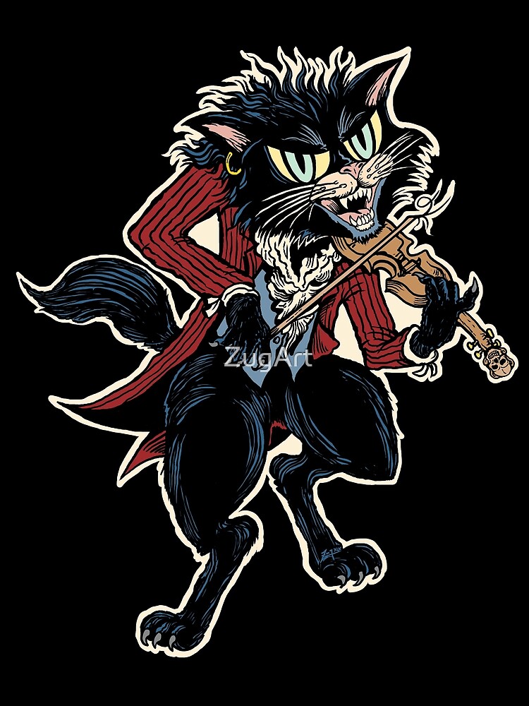 "Cat and the Fiddle" Art Print for Sale by ZugArt | Redbubble