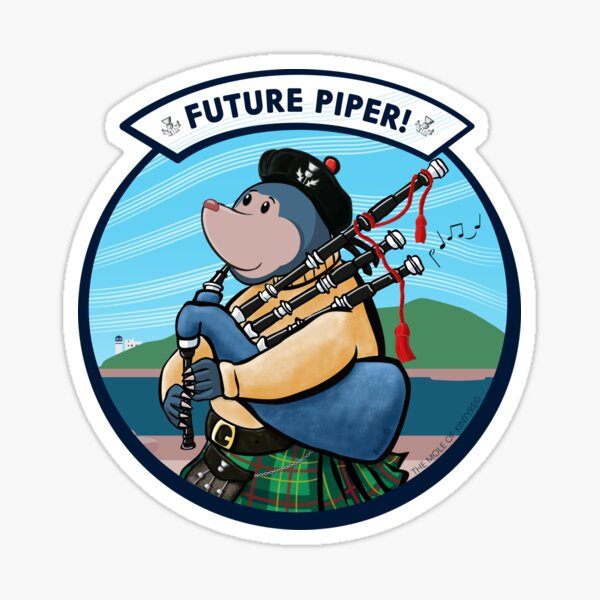 "Future Piper Bagpipe Player Pipe Band" Sticker for Sale by ...