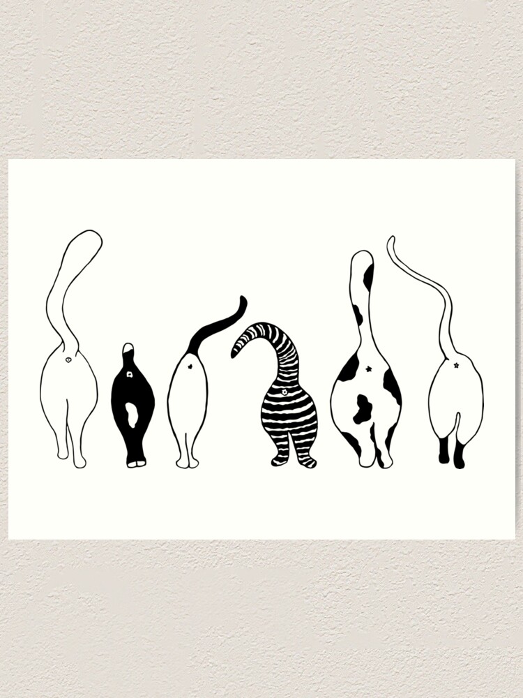 Cat Butt Drawing