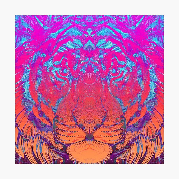 "Neon Signs (Tiger)" Photographic Print by PatternsofLife | Redbubble