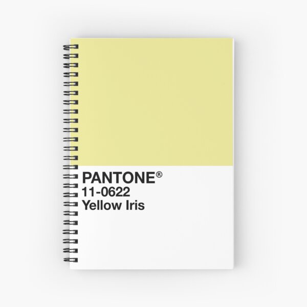 "PANTONE / Yellow Iris" Spiral Notebook for Sale by ARRAdesigns | Redbubble