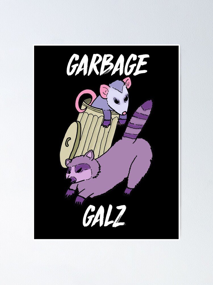 Póster «Basura Galz - Texto Blanco» de hexmaniacsoph | Redbubble