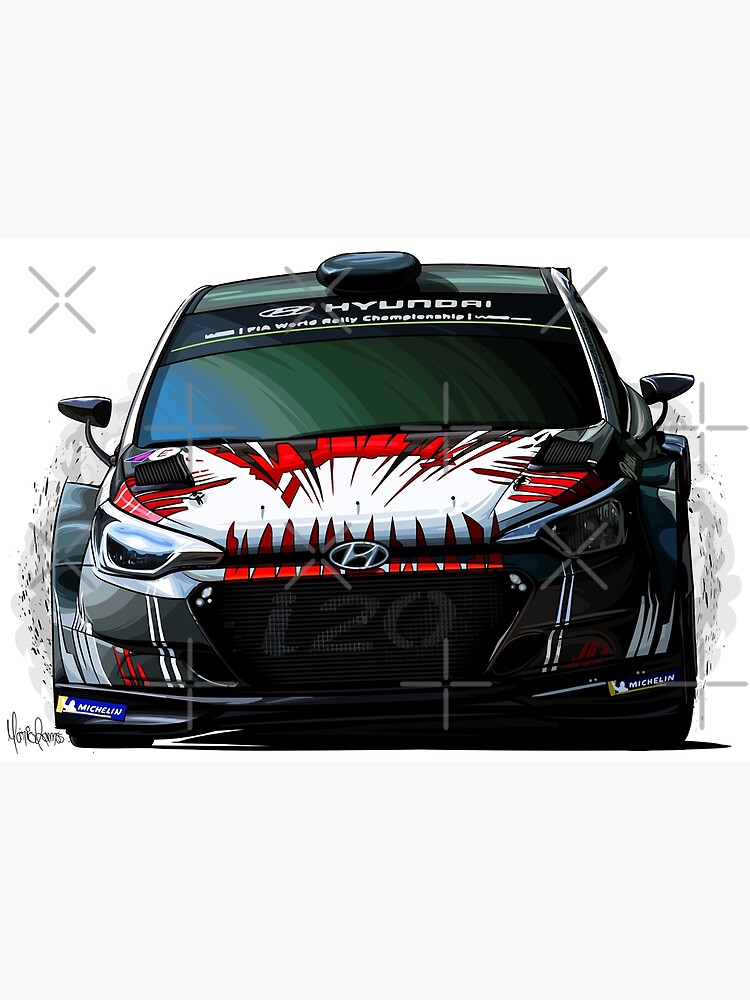 "Hyundai Motorsports i20 R5" Poster by marioramosart | Redbubble