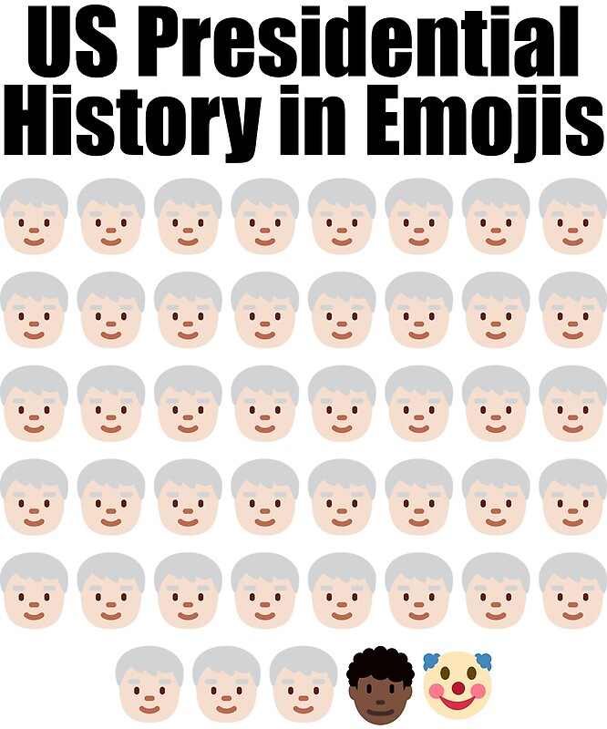 "US Presidential History in Emojis" by gr-unleashed | Redbubble