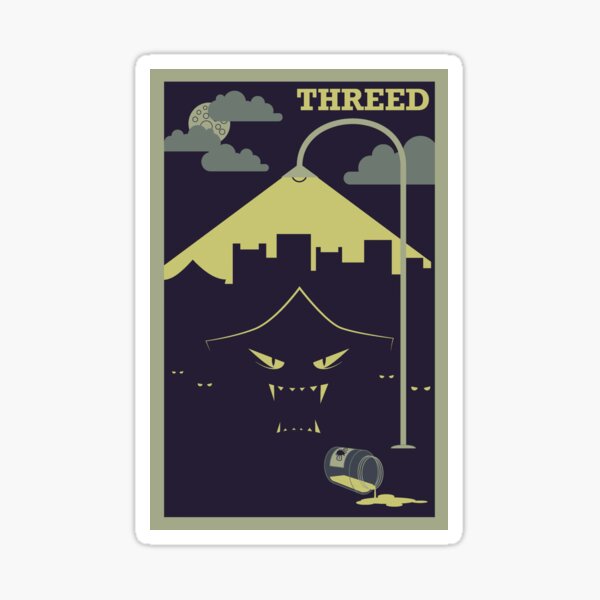"Threed Poster, Earthbound" Sticker for Sale by nickfolz | Redbubble