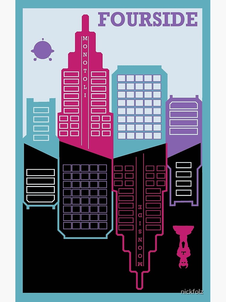 "Fourside Poster, Earthbound" Poster for Sale by nickfolz | Redbubble