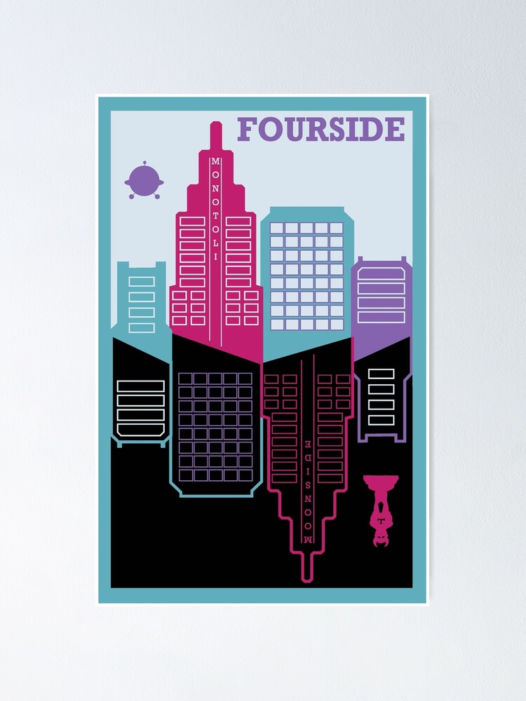 "Fourside Poster, Earthbound" Poster for Sale by nickfolz | Redbubble