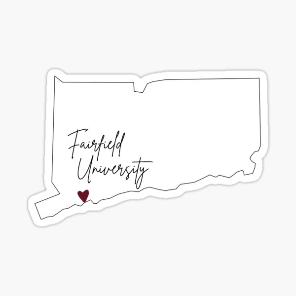 "Fairfield University" Sticker by estl | Redbubble