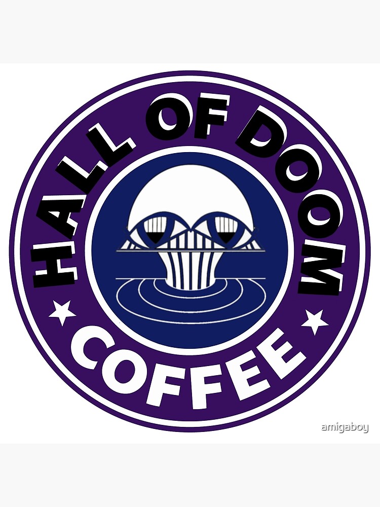 "Hall of Doom Coffee" Poster for Sale by amigaboy | Redbubble