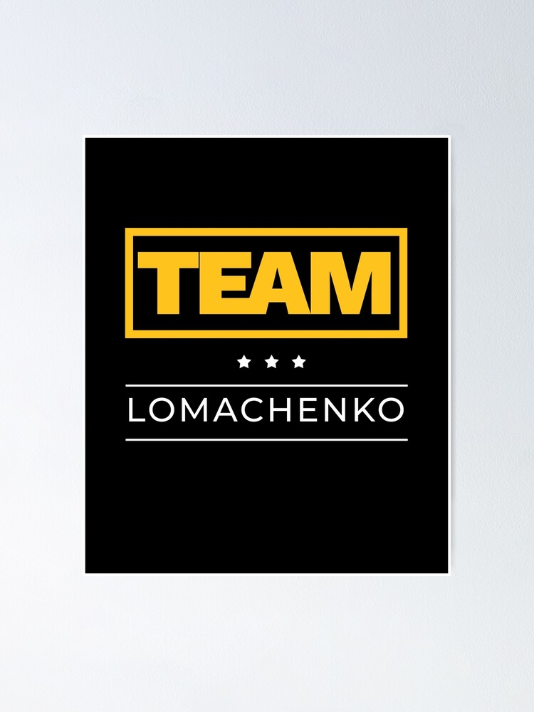 "Team Lomachenko" Poster by maxarus | Redbubble