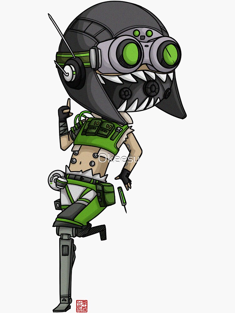Pegatina «[Chibi] Apex Legends: Octane» de Okeesu | Redbubble