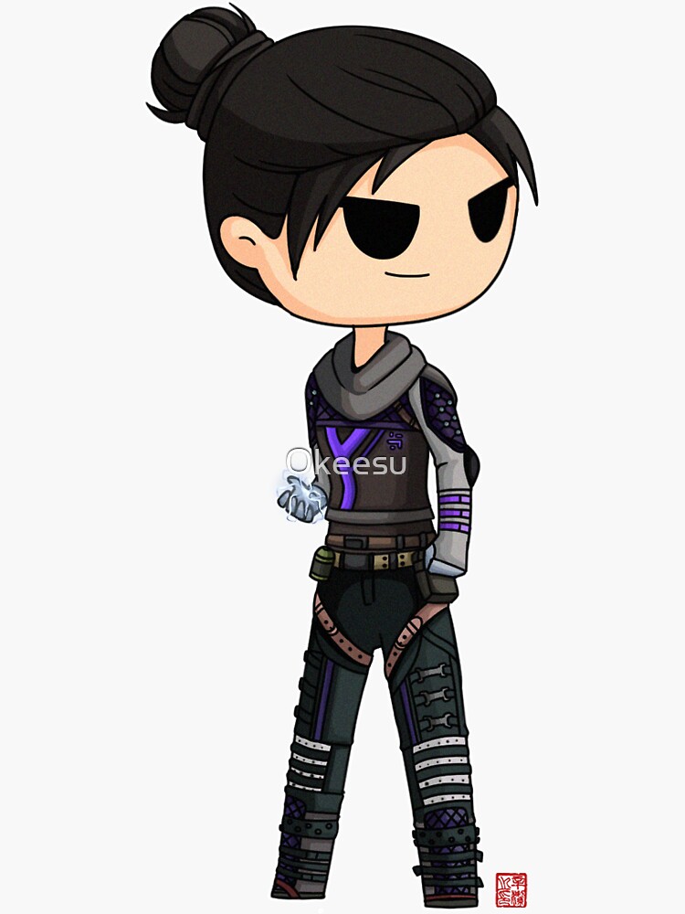 Pegatina «Copia de [Chibi] Apex Legends: Wraith» de Okeesu | Redbubble