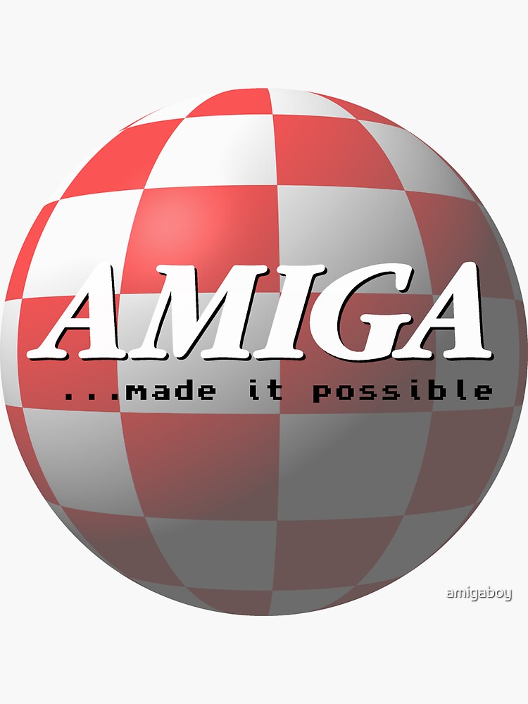 "Amiga" Sticker for Sale by amigaboy | Redbubble