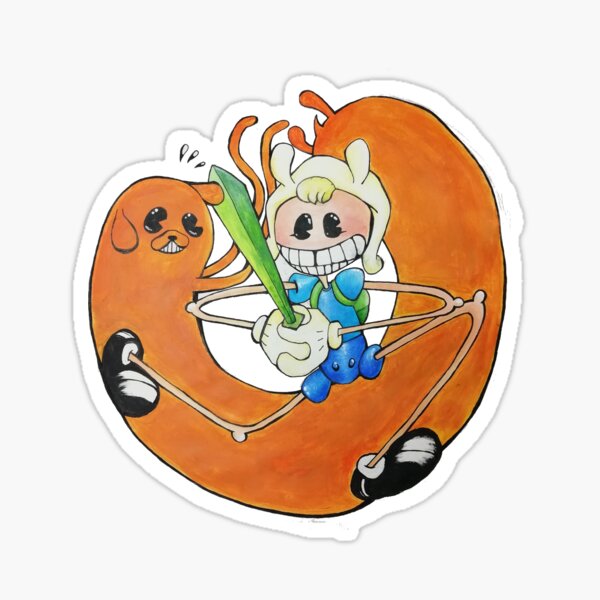 "Finn and Jake the Dog from Cartoon network's Adventure Time" Sticker ...
