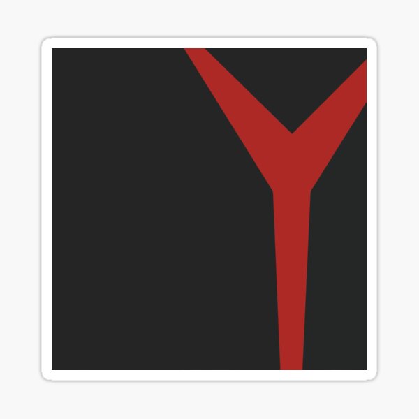 "Minimalist geometric art in Y format for home decoration" Sticker for ...