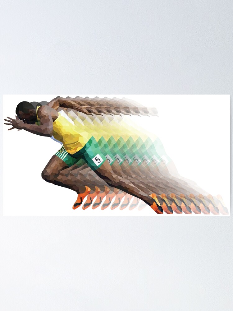 "Usain Bolt" Poster for Sale by WillScragg | Redbubble