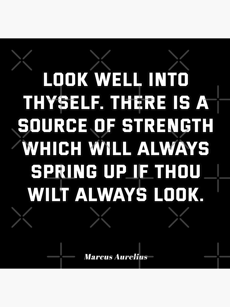 "Marcus Aurelius Stoic Quotes - Your Source of Strength" Postcard for ...