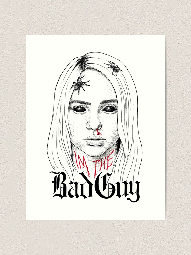 "Bad Guy" Art Print by wordlesspaintng | Redbubble