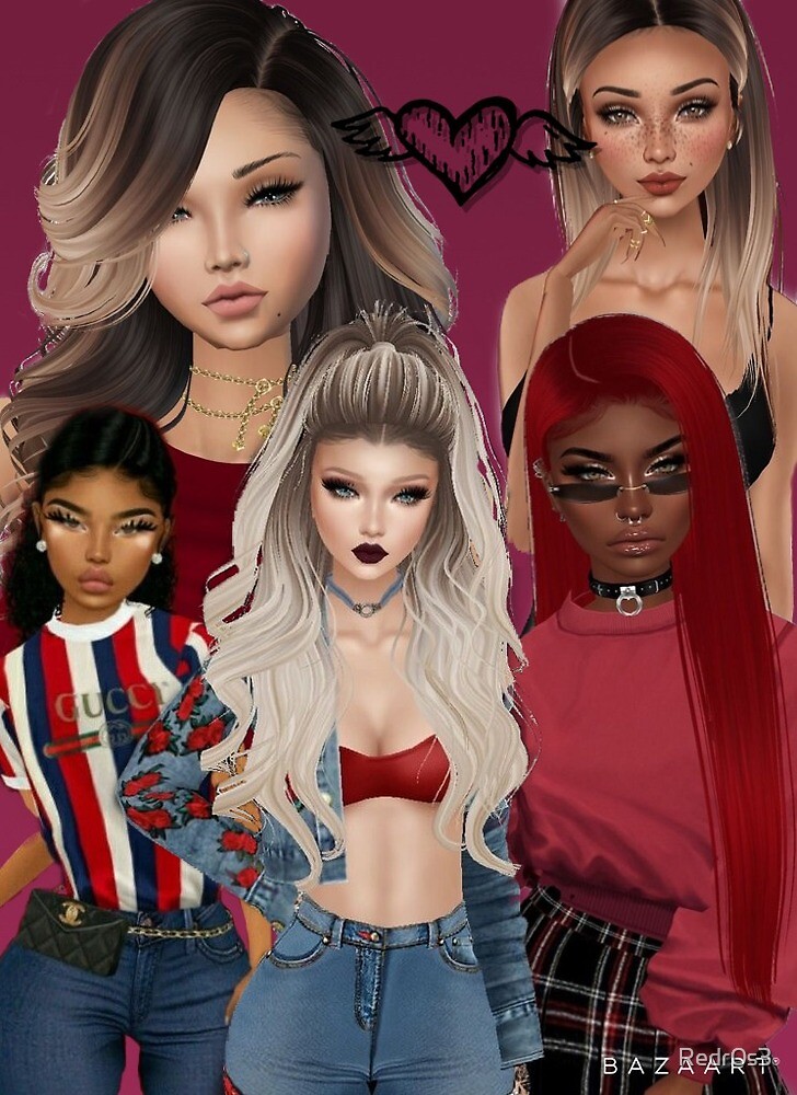 "Red hot baddies imvu edit" by Redr0s3 | Redbubble