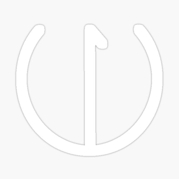 "Amnixiel Demon Symbol (white)" Sticker by MacSquiddles | Redbubble