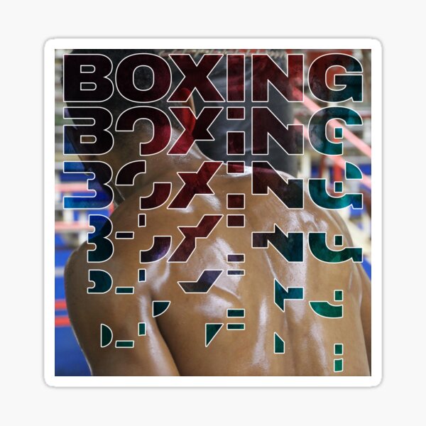 " Boxing Broken Word Art for Boxer Fighter" Sticker by LatinAmericaPic ...
