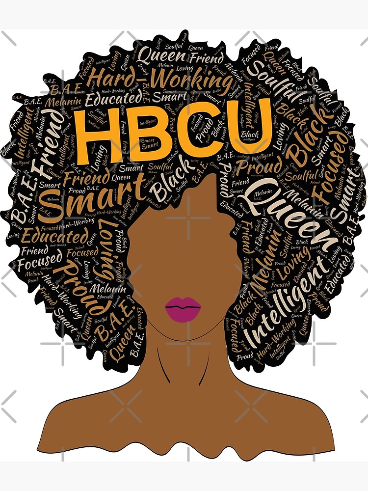 "HBCU Grad Black Queen Afro Art" Canvas Print for Sale by ...