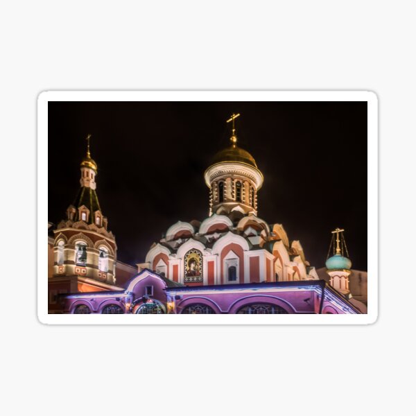 "Kazan Cathedral, Moscow" Sticker for Sale by SvetlanaKorneli | Redbubble