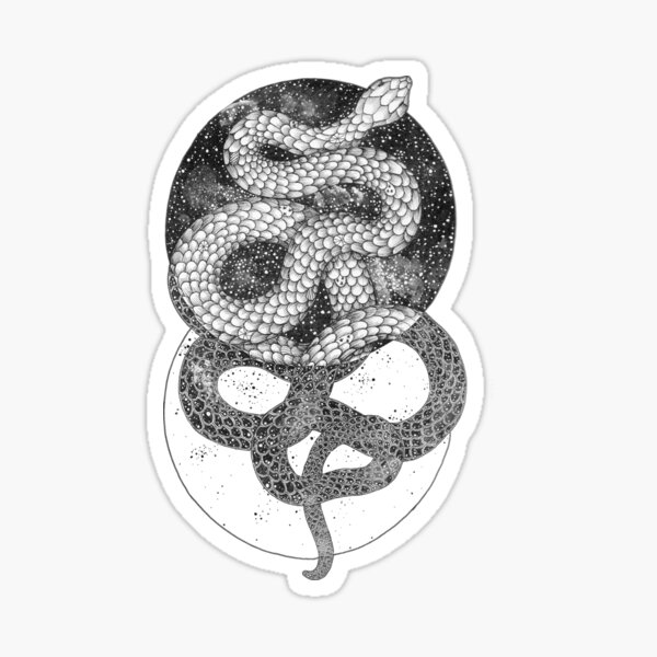 "Good and Evil" Sticker for Sale by ECMazur | Redbubble