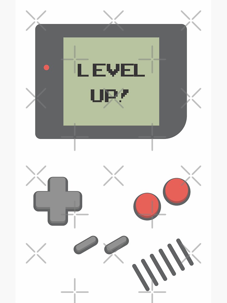 "Level Up - Gamer" Sticker by blackwatercre8 | Redbubble