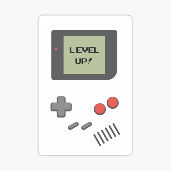 "Level Up - Gamer" Sticker by blackwatercre8 | Redbubble