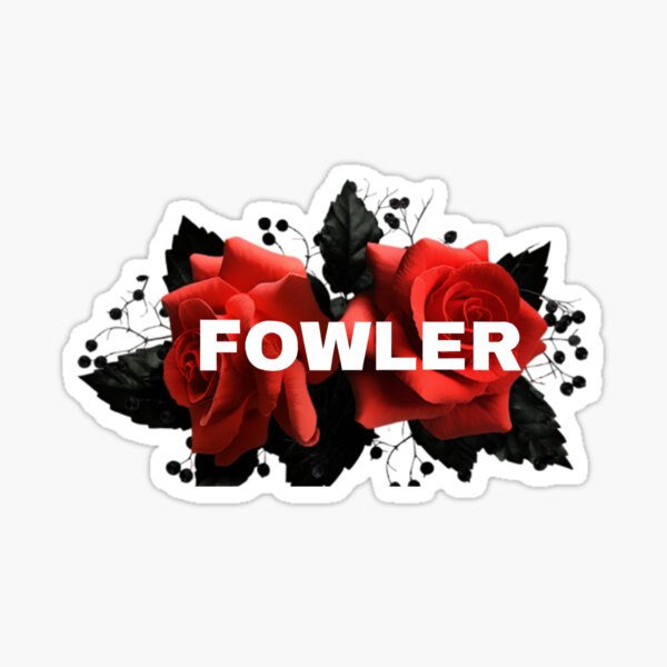 "Andy Fowler Flower Cutout " Sticker by megsarrt | Redbubble
