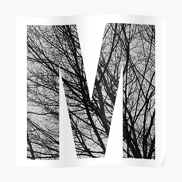 "Tree letter M" Poster by PCollection | Redbubble