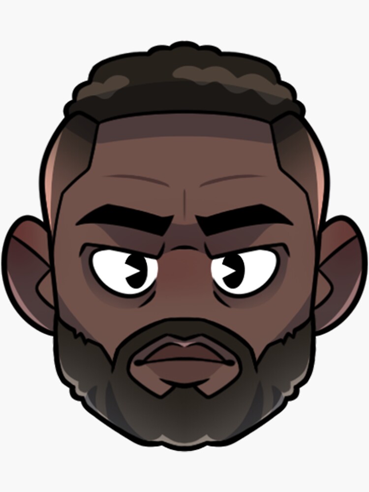 "Sticker Face - JAX" Sticker for Sale by adriancajili | Redbubble