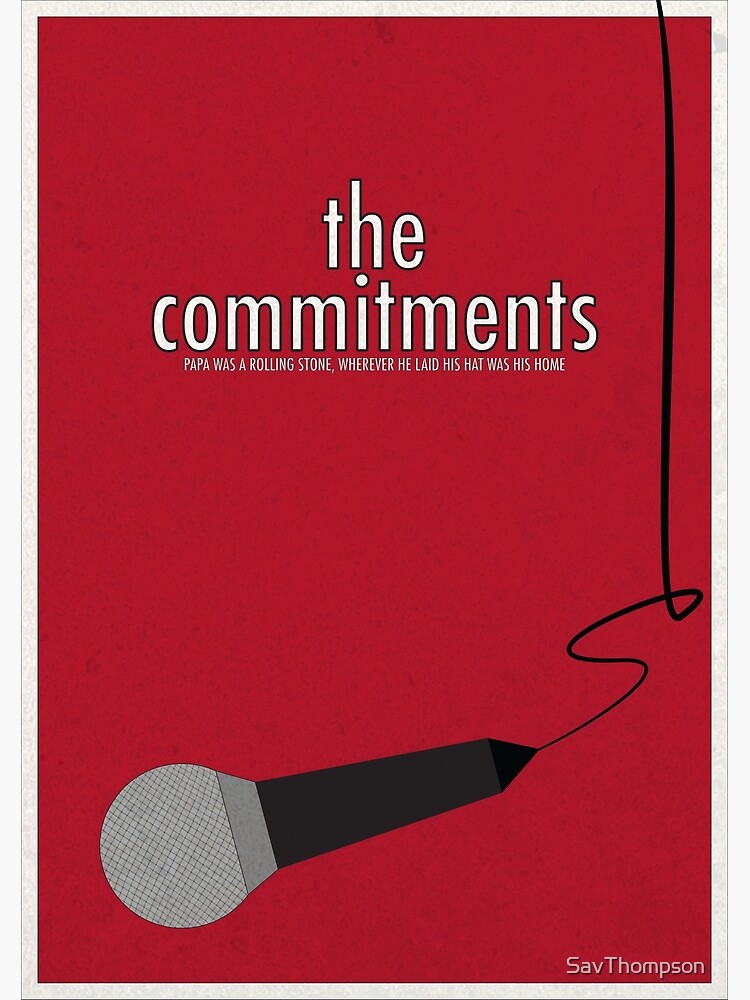 "minimalist musicals: the commitments" Poster for Sale by SavThompson ...