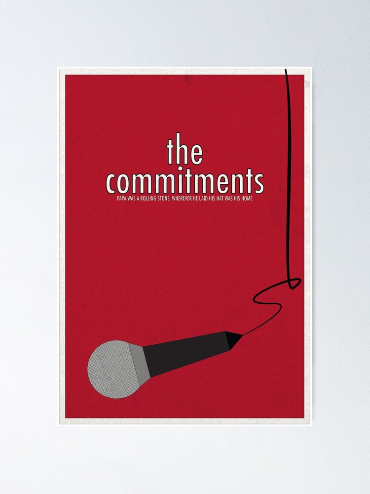 "minimalist musicals: the commitments" Poster for Sale by SavThompson ...