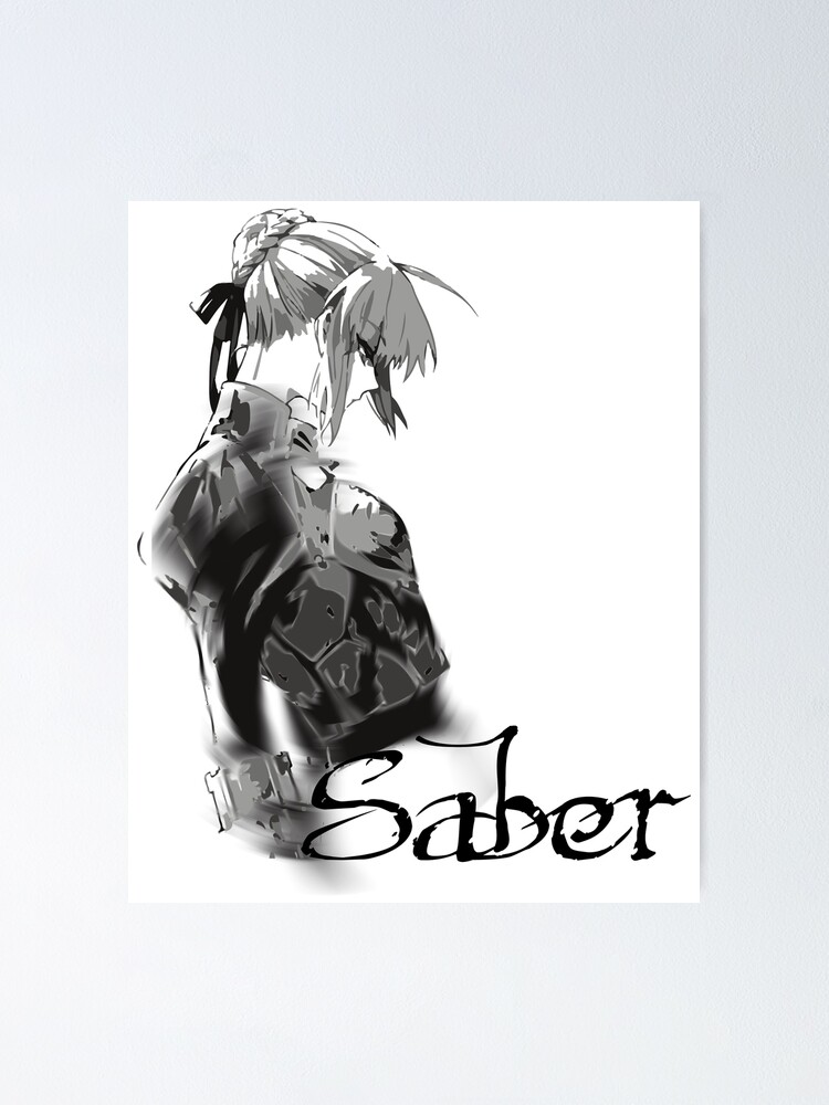 "Saber" Poster by gainzgear | Redbubble