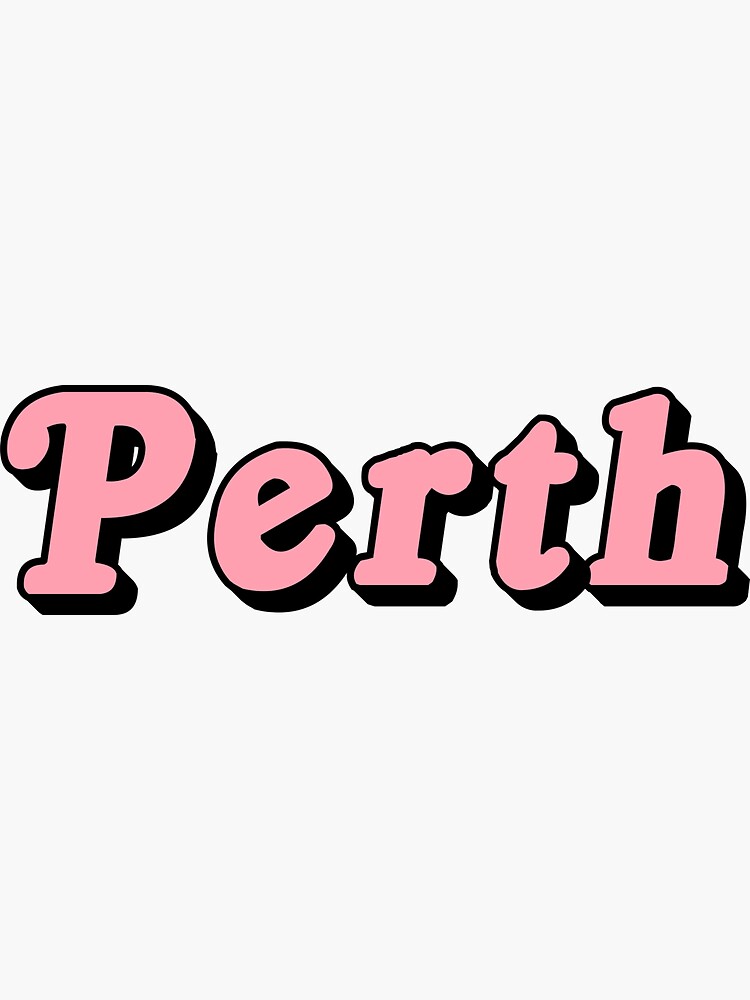 "Perth" Sticker for Sale by ColdestEver | Redbubble