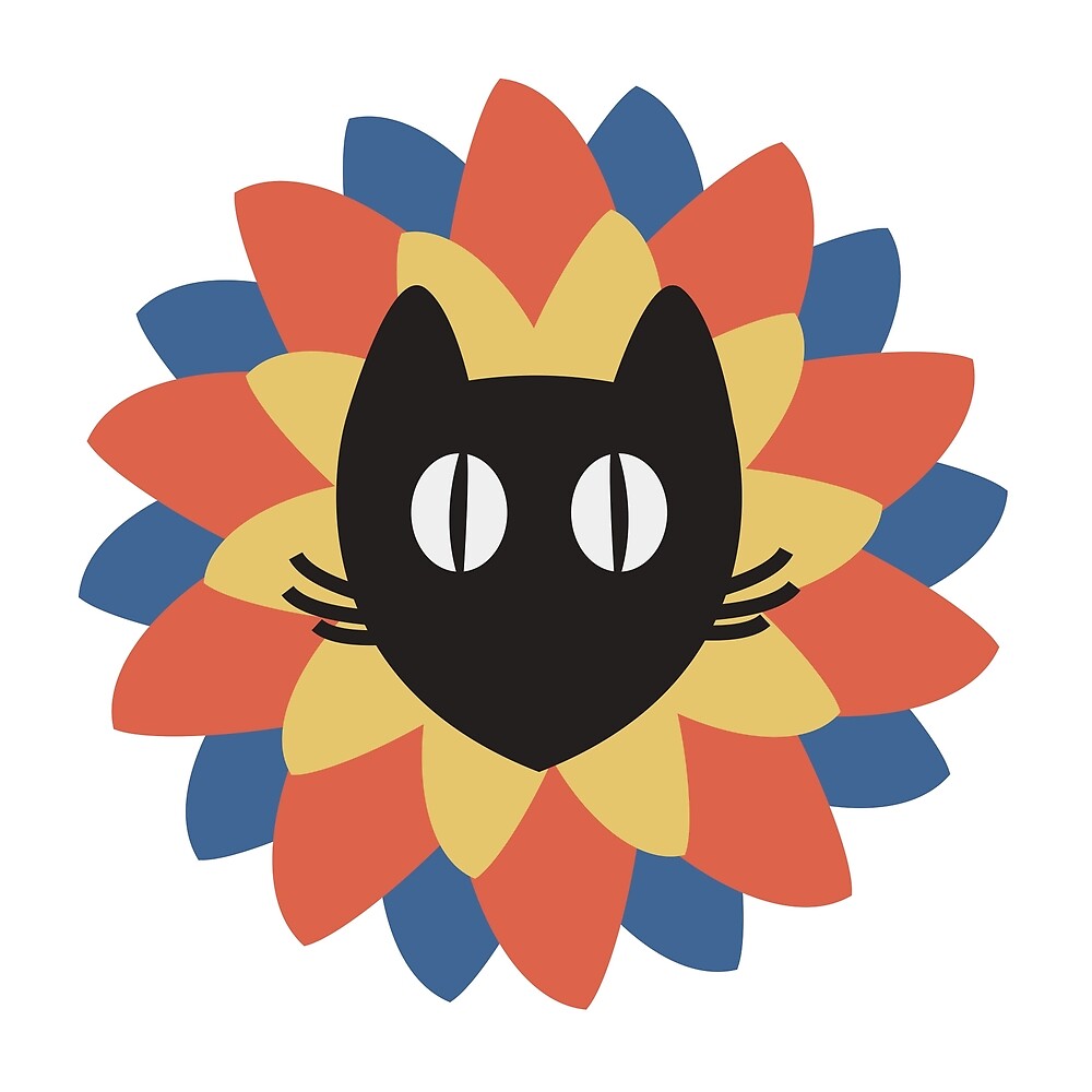 "Colorful Cat Logo " by YellowBeet | Redbubble