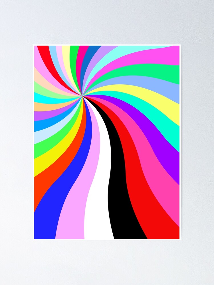 "Trippy Prism of Peace" Poster by Fangpunk | Redbubble