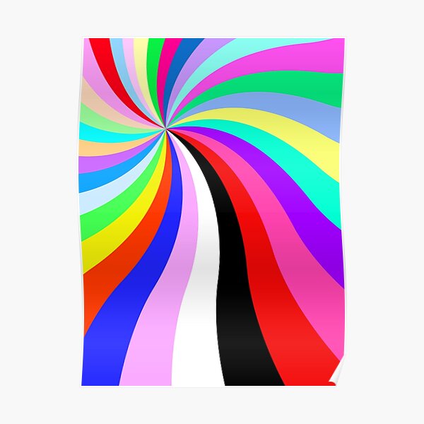 "Trippy Prism of Peace" Poster by Fangpunk | Redbubble
