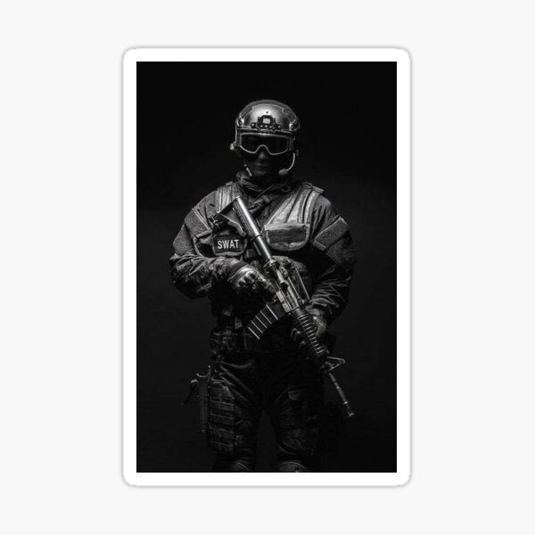 "Military swat " Sticker for Sale by CrazyGirl187 | Redbubble