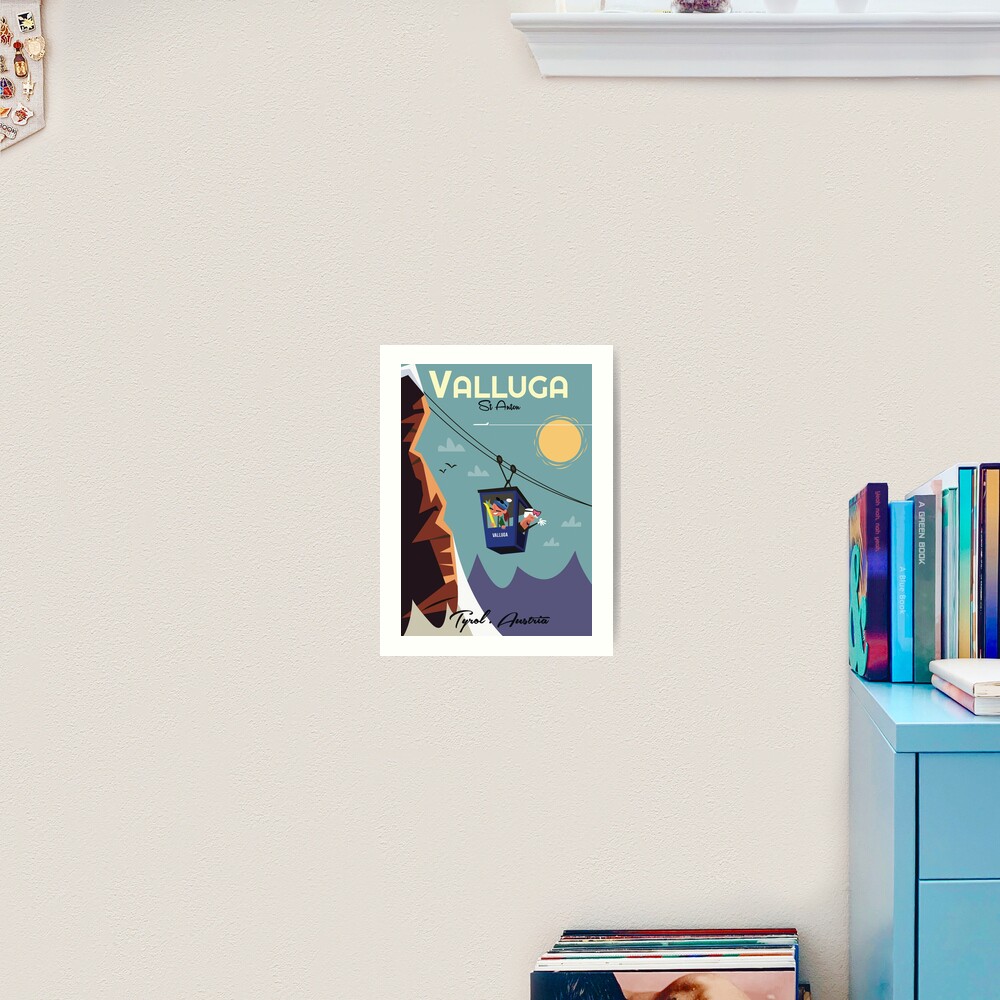 "Valluga St Anton Poster" Art Print by GAGodel | Redbubble