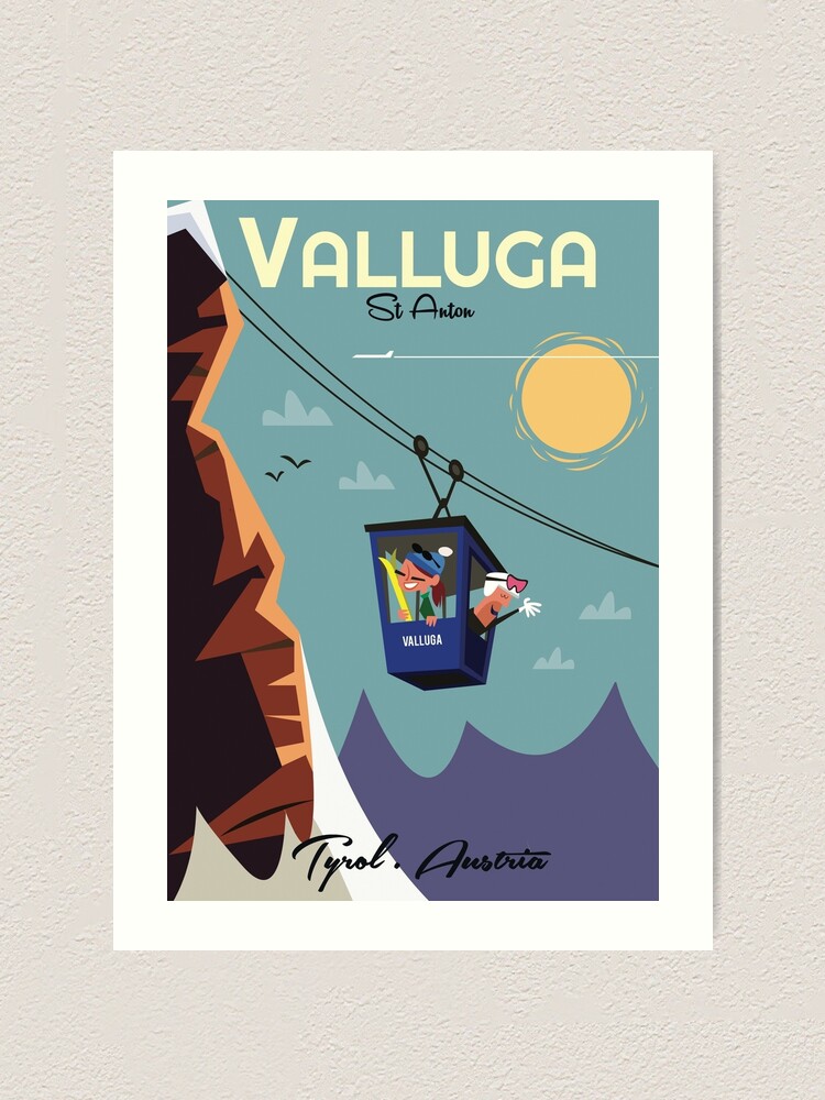 "Valluga St Anton Poster" Art Print by GAGodel | Redbubble