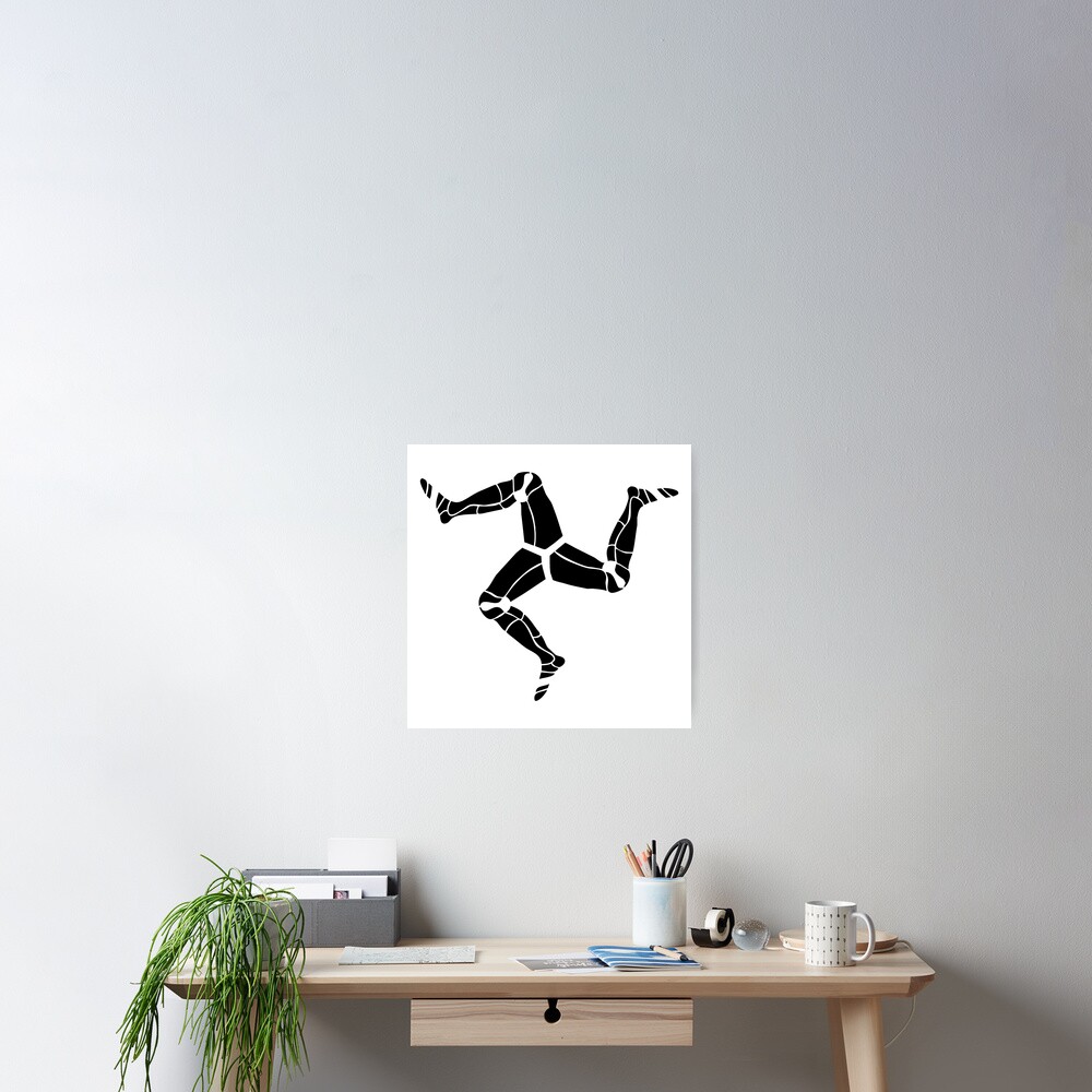 "3 legs of Man, Isle of Man symbol" Poster for Sale by tribbledesign ...