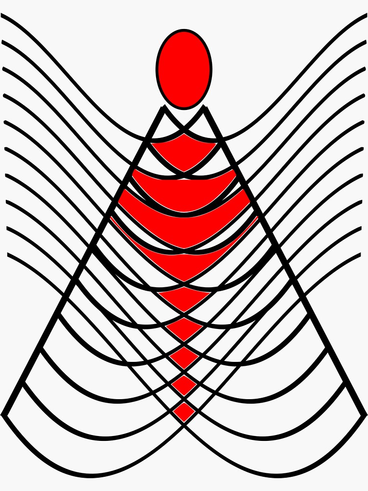 " Angel Design. Abstract design with lines and colored geometric shapes ...