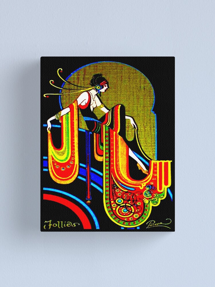 "FLAPPER : Vintage 1920 Art Deco Beautiful Print" Canvas Print for Sale ...