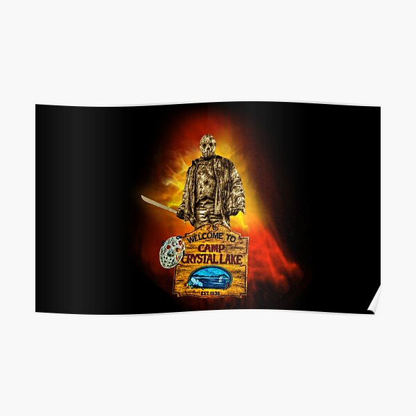 "Jason Voorhees Friday The 13th Fan Art" Poster by wimblettdesigns ...