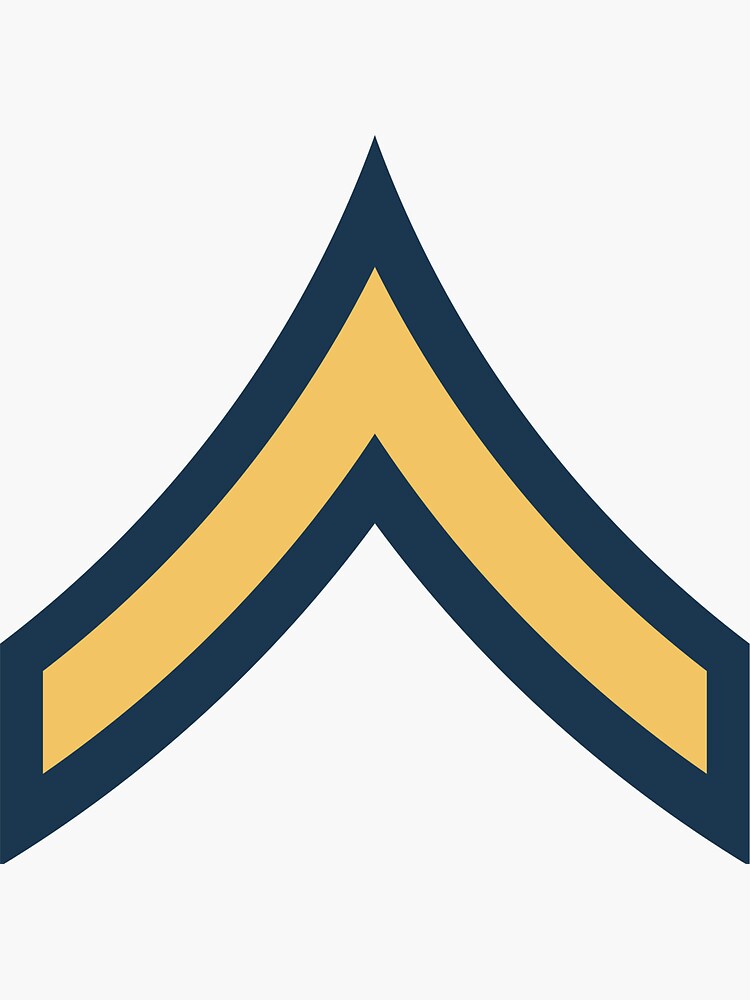 "Army Private Insignia" Sticker for Sale by ArgosDesigns | Redbubble