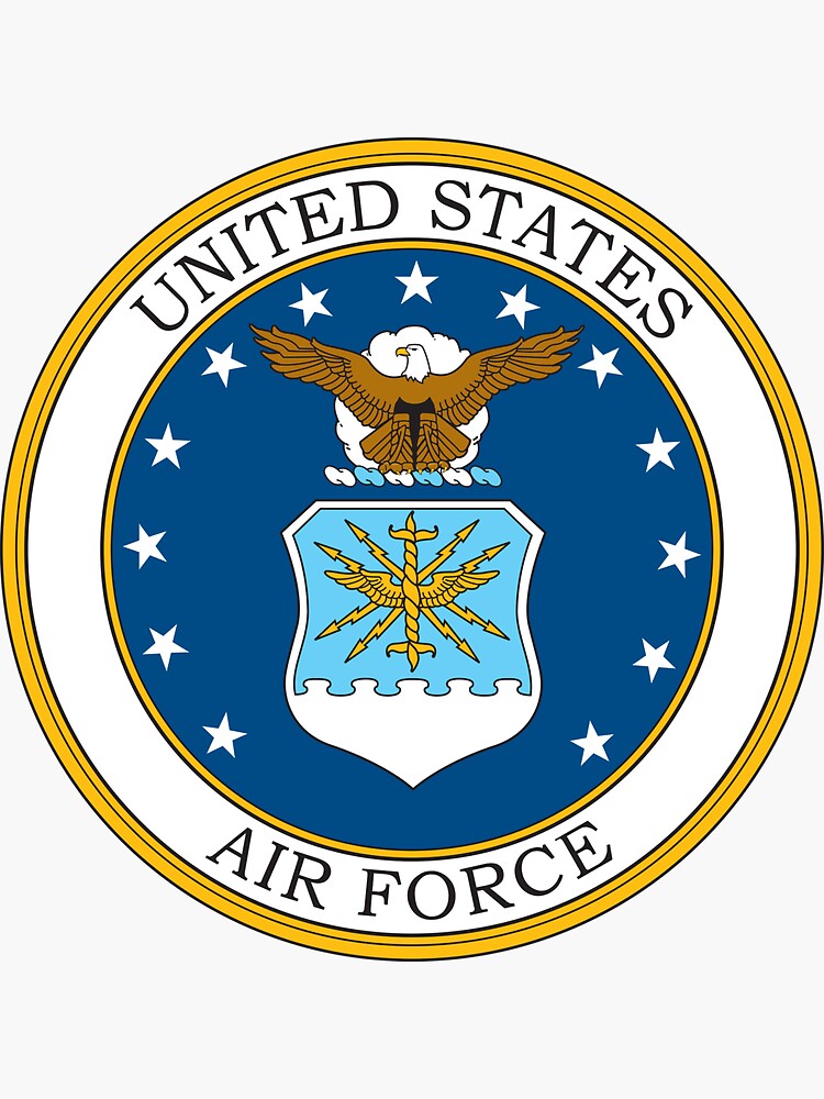 "United States Air Force USAF Service mark" Sticker for Sale by ...