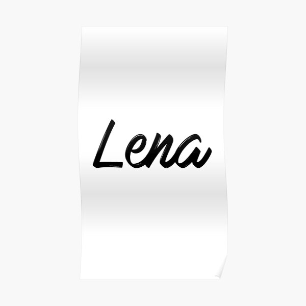 "Lena" Poster for Sale by Shalomjoy | Redbubble